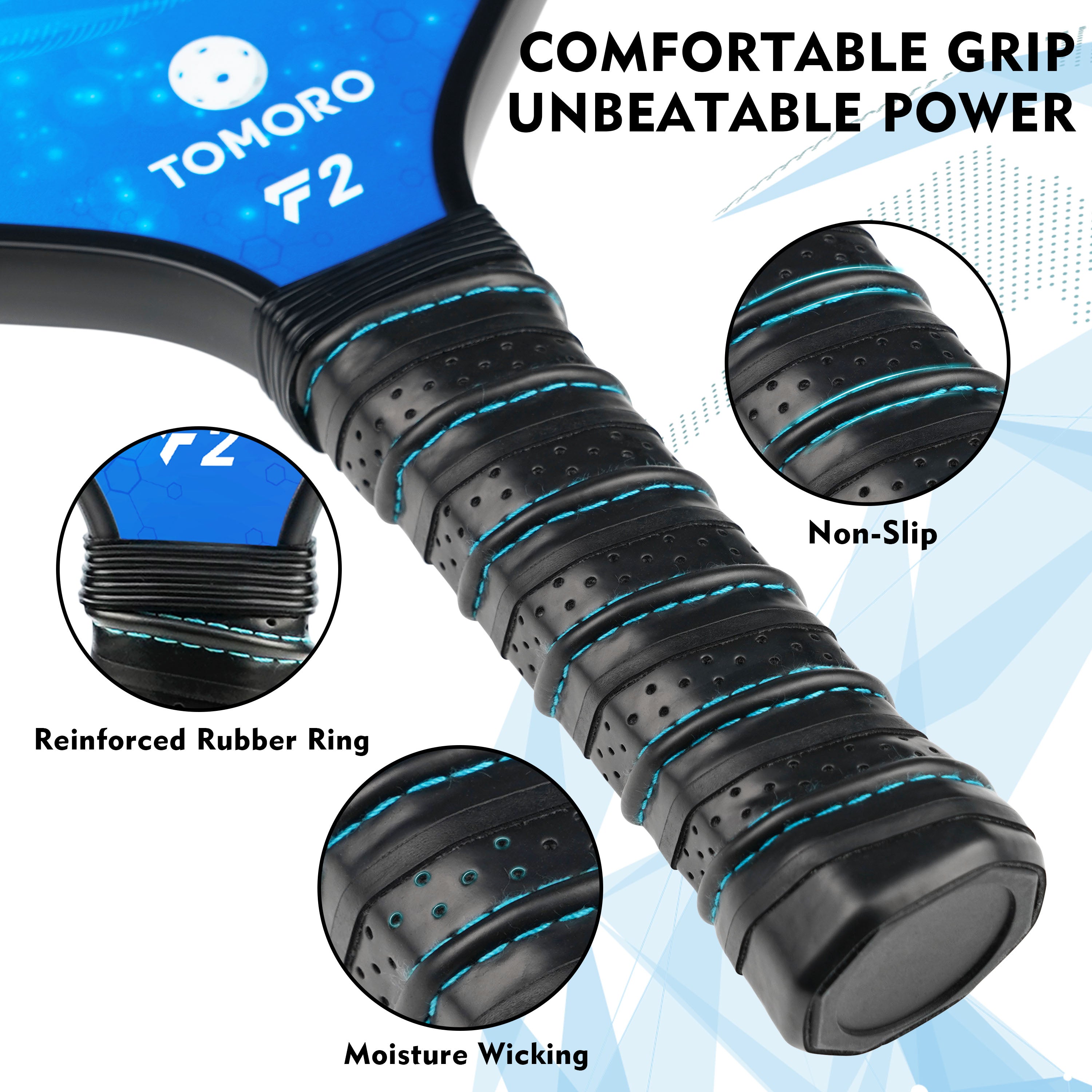 Galaxy Fiberglass Pickleball Paddle Set | TOMORO