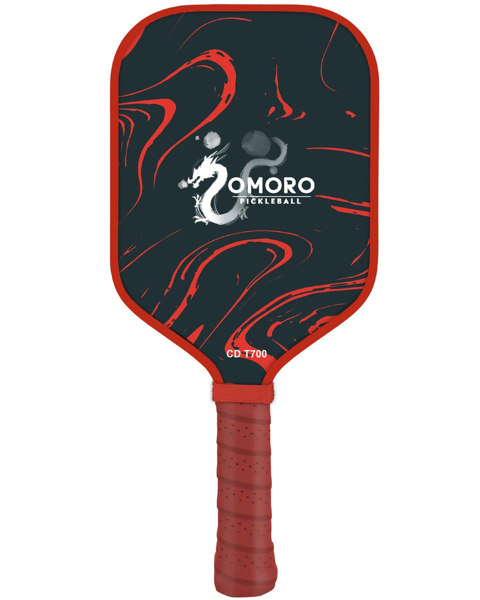 T700 Raw Carbon Fiber 16mm Pickleball Paddle Dragon | TOMORO