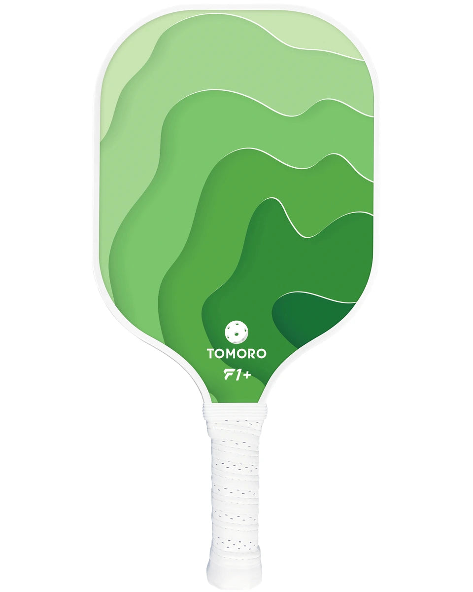 Fiberglass Pickleball Paddle Ripple Green F1 Plus | TOMORO