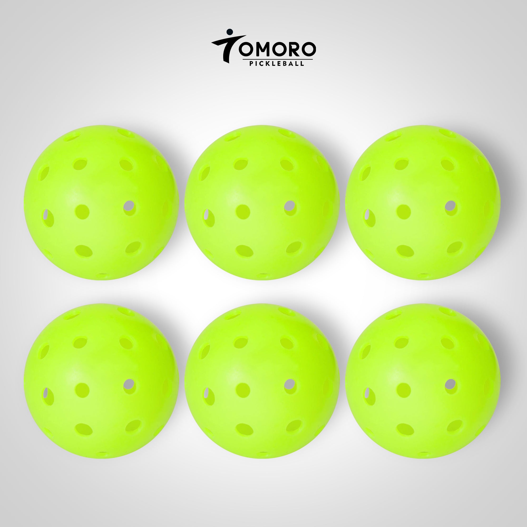 Pickleball Outdoor Balls 6 Pack | TOMORO